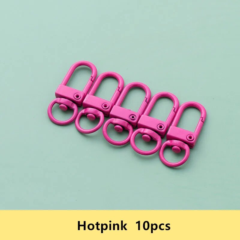Розовые карабины 10 шт. Hotpink