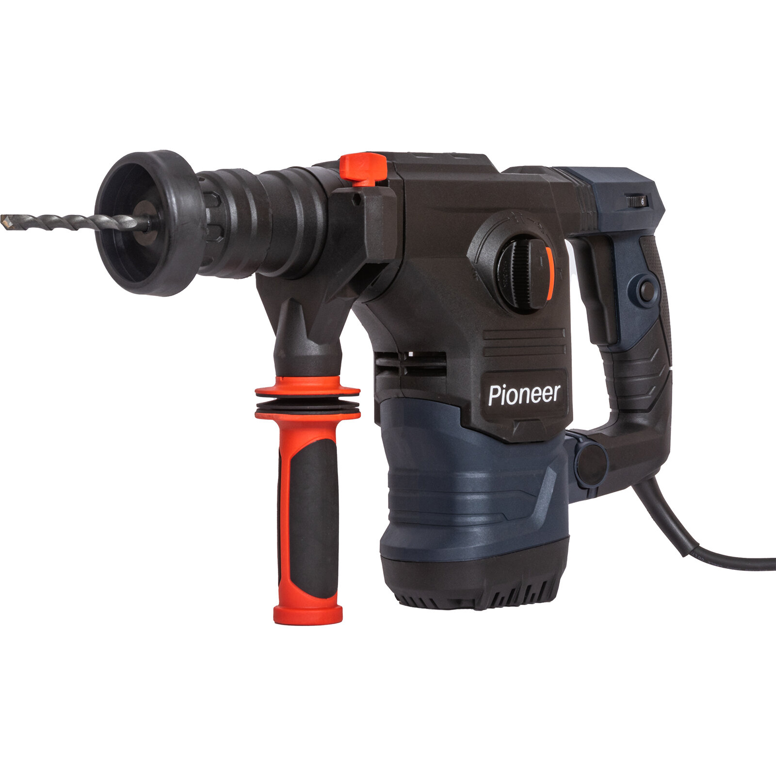 Перфоратор PIONEER RH-E1500V-01C, 1500 Вт, 4 режима, 5 Дж, кейс — фото 1