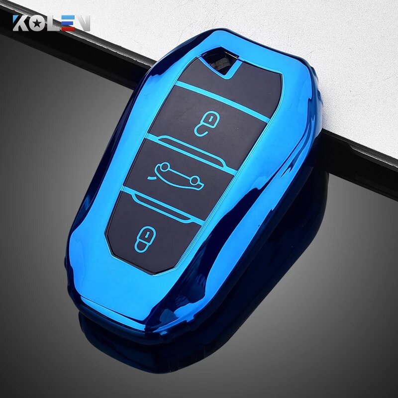 Чехол для ключей Peugeot Citroen Blue only case