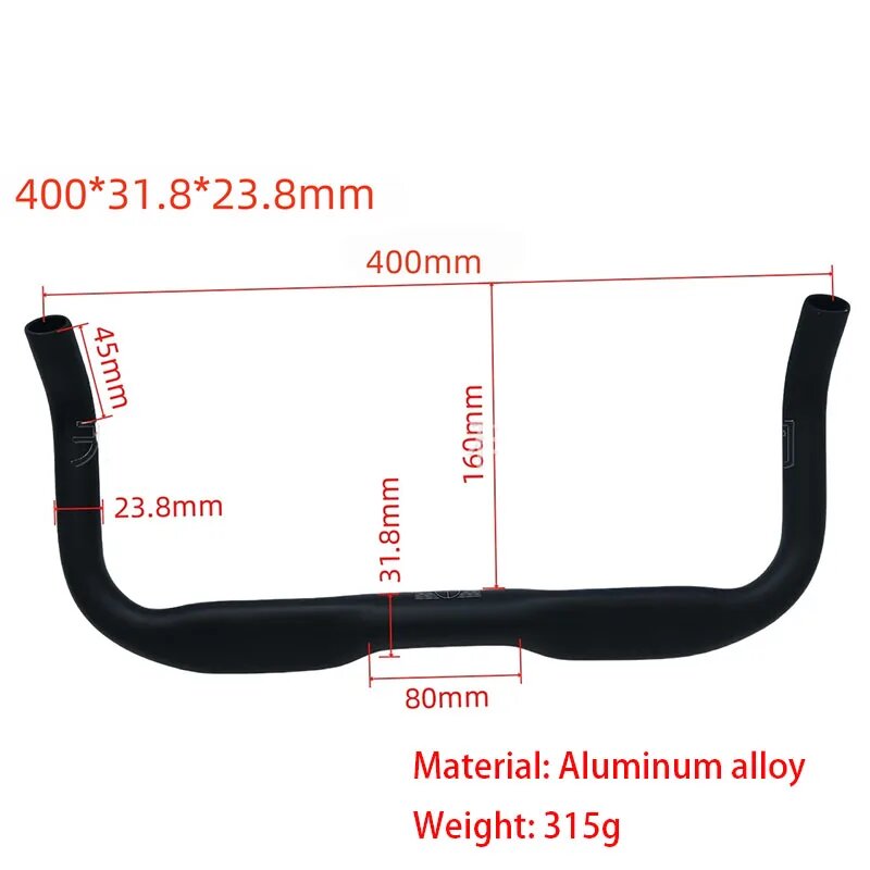 Руль Aero Alloy Bullhorn/TT Dominate 31.8 мм no logo