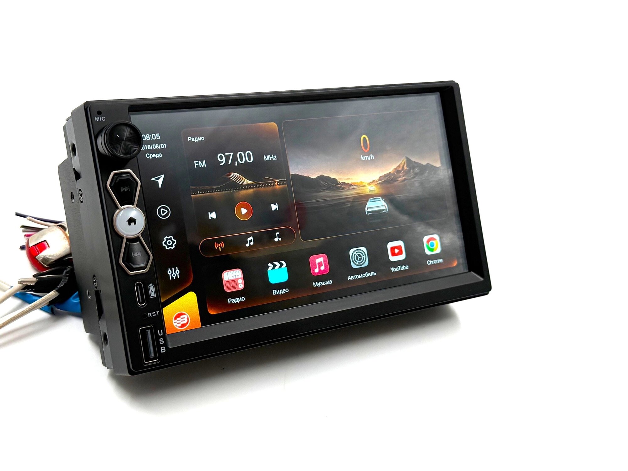 Автомагнитола BOS-Mini 8705 DSP, Android с охлаждением, голосовым управлением, 4 ядра