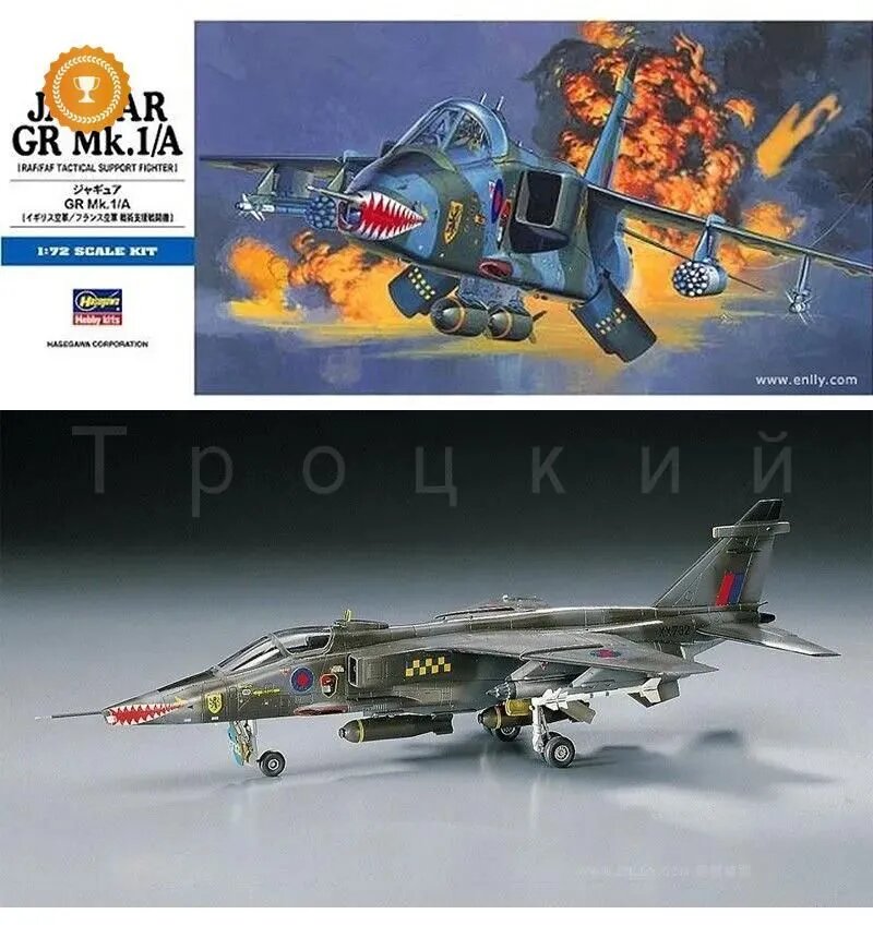 GM Hasegawa 00432 1/72 Jaguar GR Mk.1/Истребитель тактической поддержки Королевских ВВС/FAF