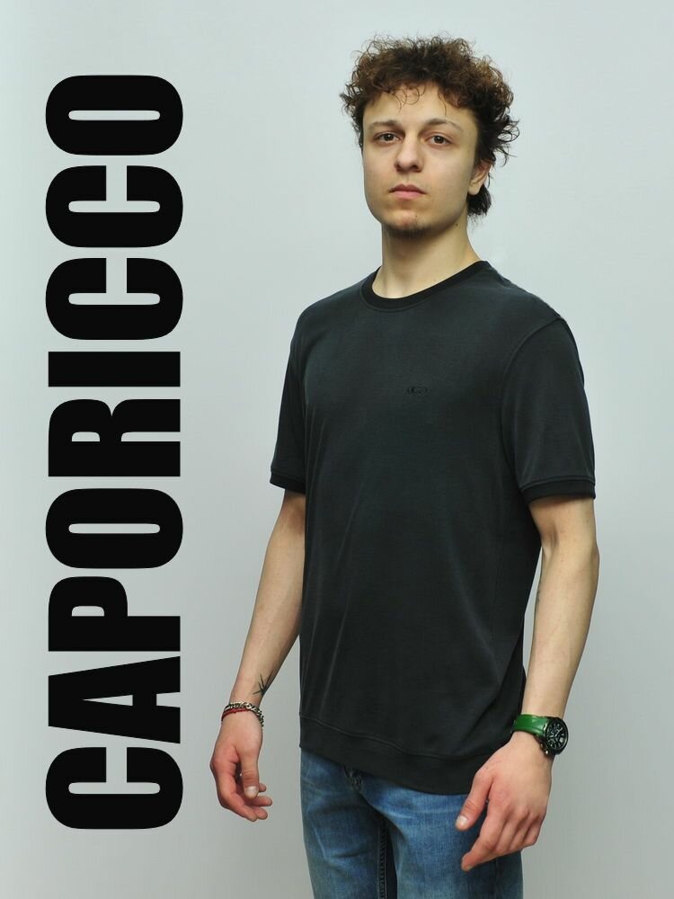 Футболка Caporicco 2XL-K-20101-SIYAH
