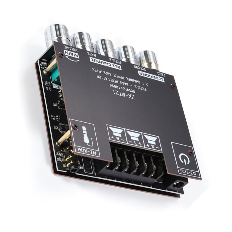 2.1-Канальный Bluetooth-совместимый Модуль Усилителя звука С Регулируемым Регулированием Высоких и низких частот Для различных приложений