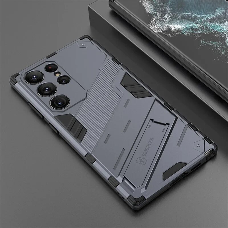 Противоударный бронированный чехол для Samsung Galaxy S24 S23 S22 Серый, GRAY, For SAM S22 Utral