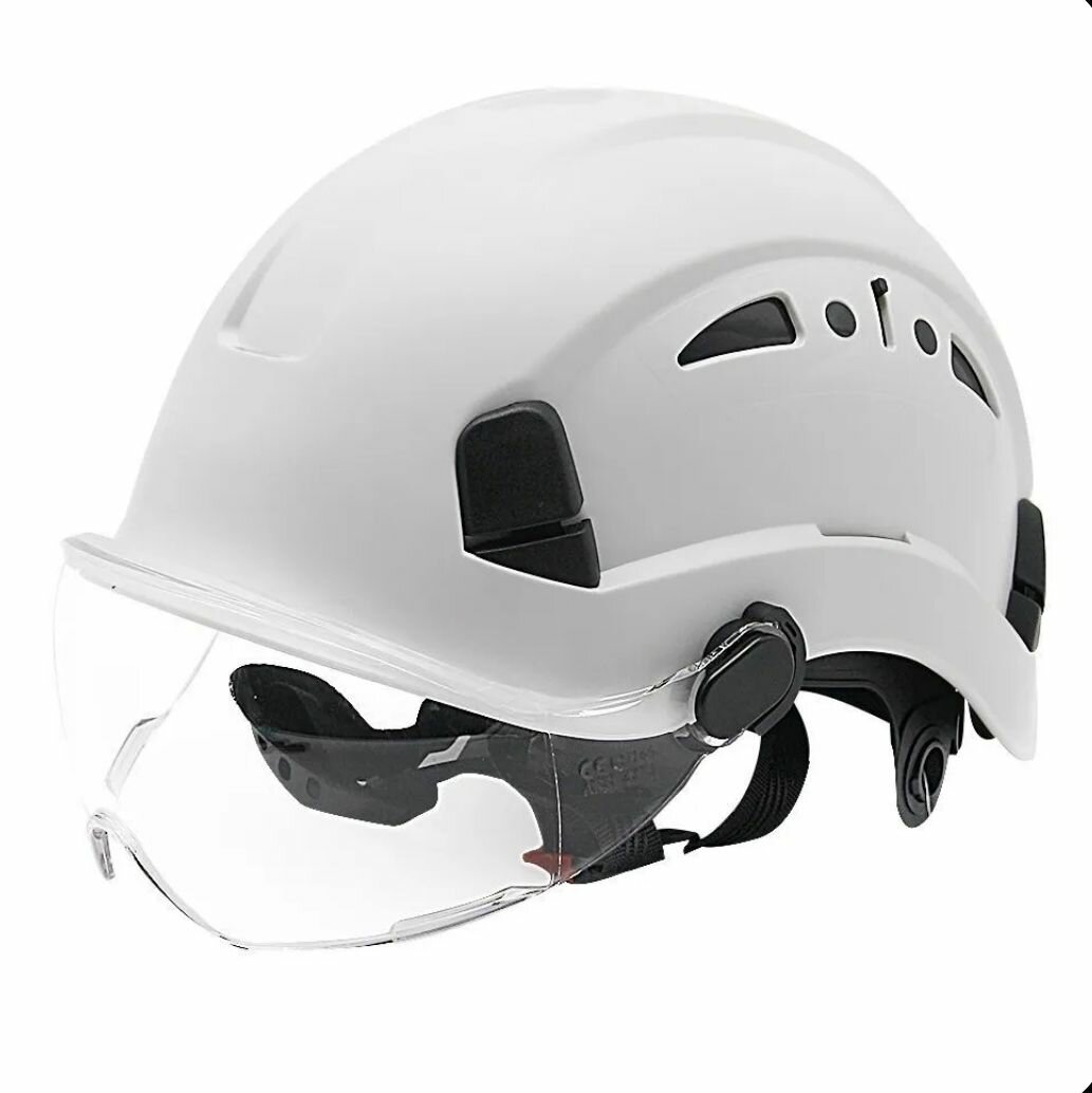 Каска , шлем с визиром для Туризма и Альпинизма. Белый