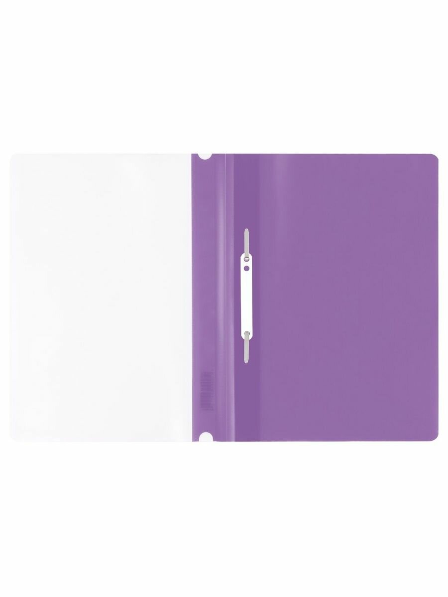 Папка с прозрачным верхним листом А4 Стамм 160мкм фиолетовая 10шт