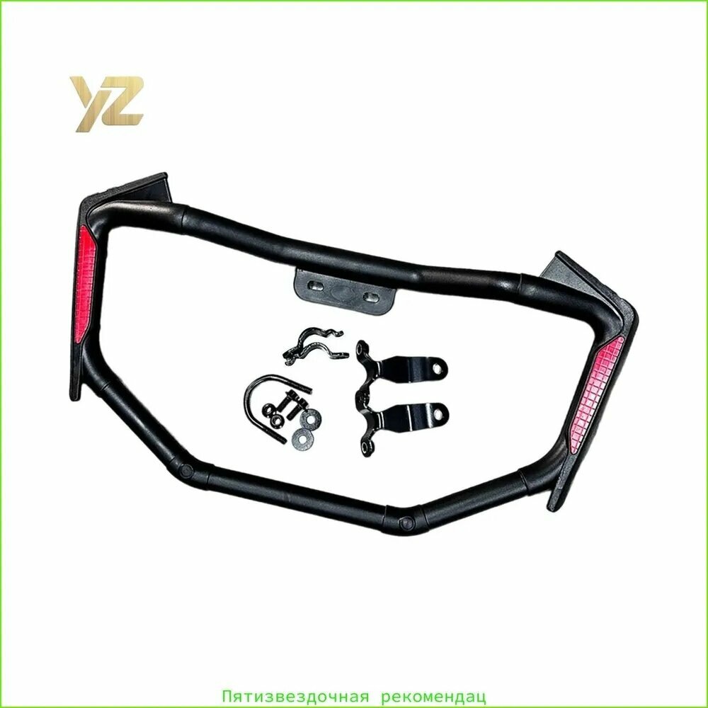 Универсальная стальная защита двигателя мотоцикла, прочные дуги безопасности для предотвращения повреждений при падении.