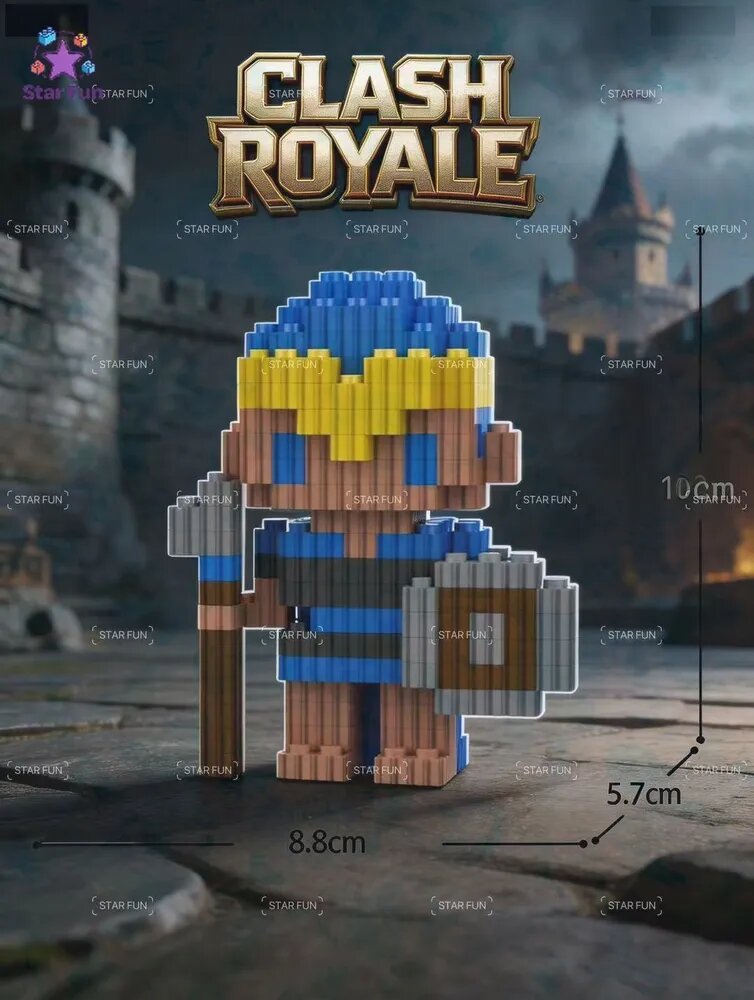 Clash Royale Конструктор Для Сборки 3D Мини Блоки Фигурки Герои Игры