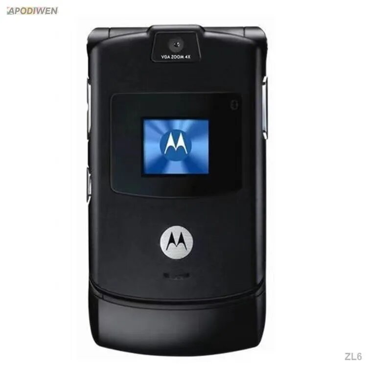 Мобильный телефон Motorola razr V3 Black, черный, раскладушка