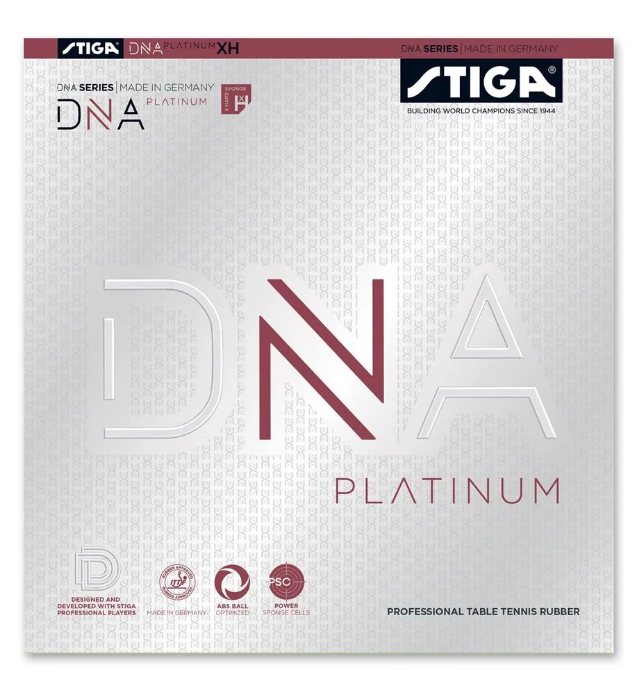 STIGA DNA Platinum XH Накладка для ракетки настольного тенниса, 1 шт, красная, для продвинутых игроков