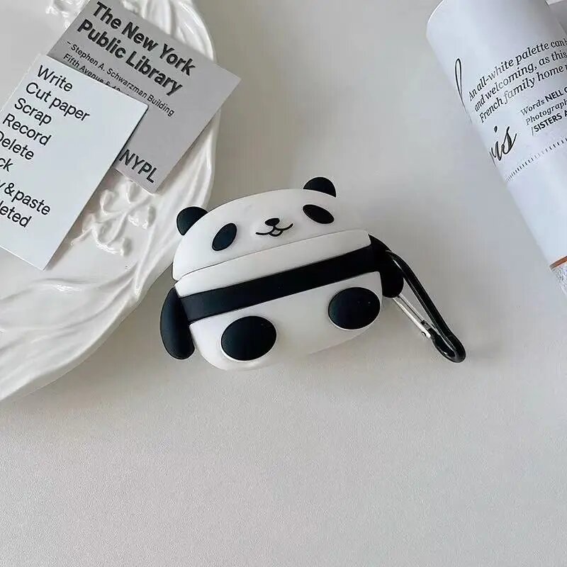 Чехол для AirPods Pro силиконовый 3D панда MINISO For Airpods 3rd