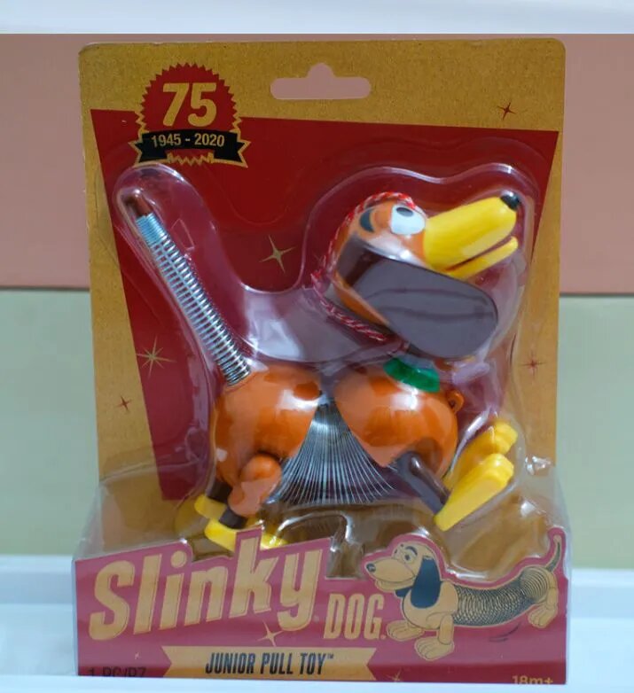 Фигурка Slinky Dog Junior Pull Toy 18m+ Собака-пружинка из "Истории игрушек" для мальчиков — фото 1