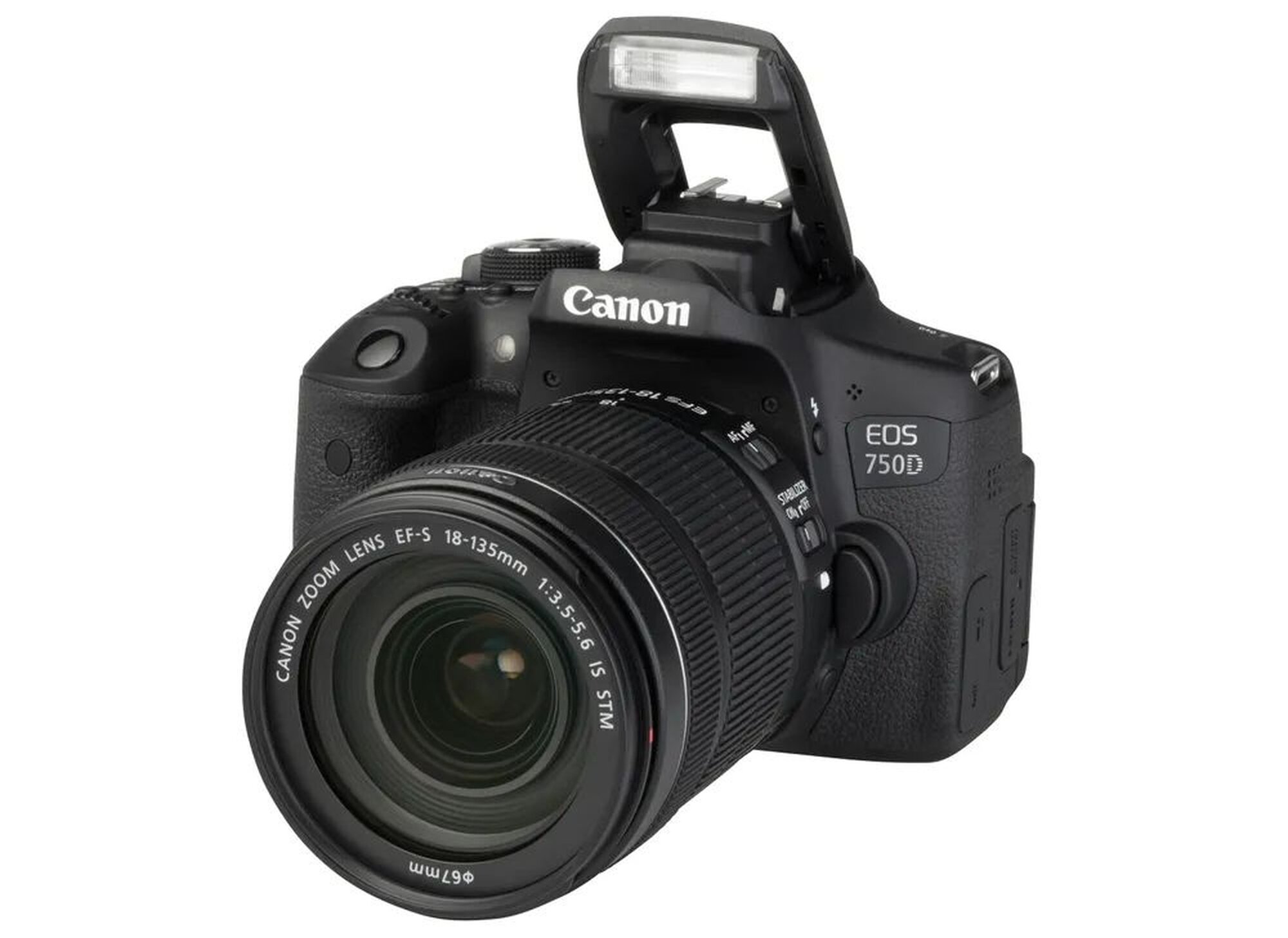 Фотоаппарат Canon EOS 750D Kit, с объективом 18-135mm, матрица 24 МП, Wi-Fi, NFC