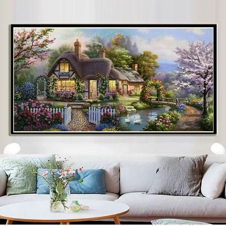 Набор для вышивания крестом, 11 Канiteй (11CT), канва 60x110 см, готовая вышивка 50x100 см