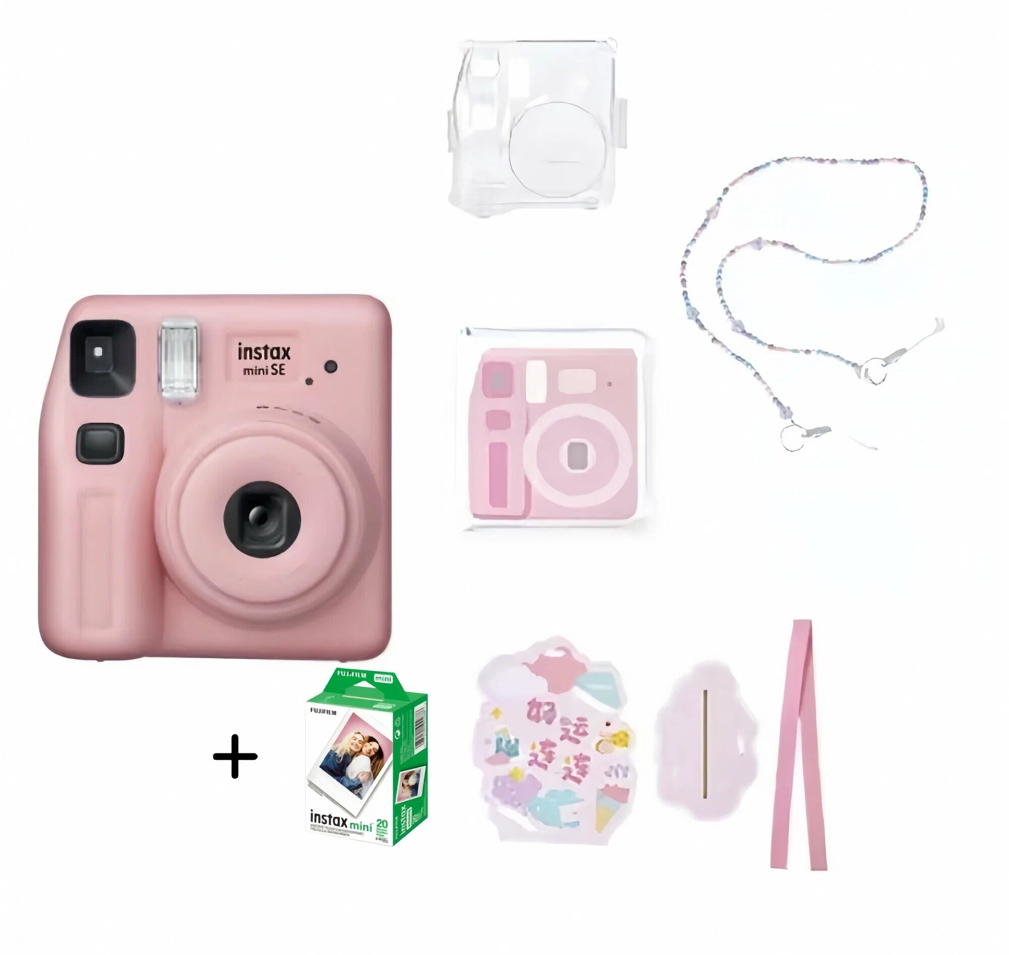 Фотоаппарат моментальной печати Fujifilm Instax Mini 12 SE (Набор из 20 листов фотобумаги) Pink Розовый