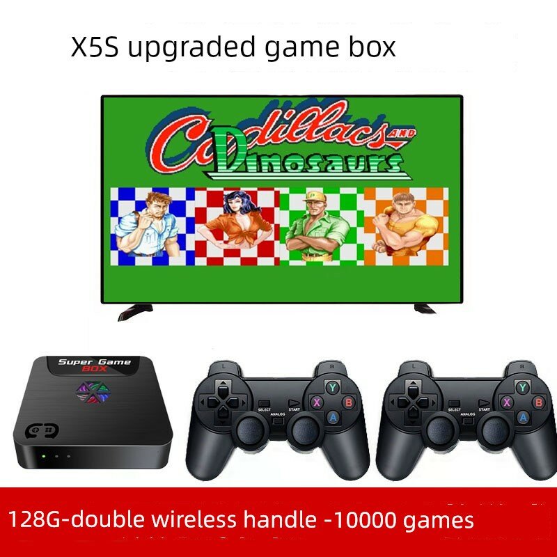 Версия X5S 128 ГБ 2 беспроводных геймпада совместимость с тысячами игр