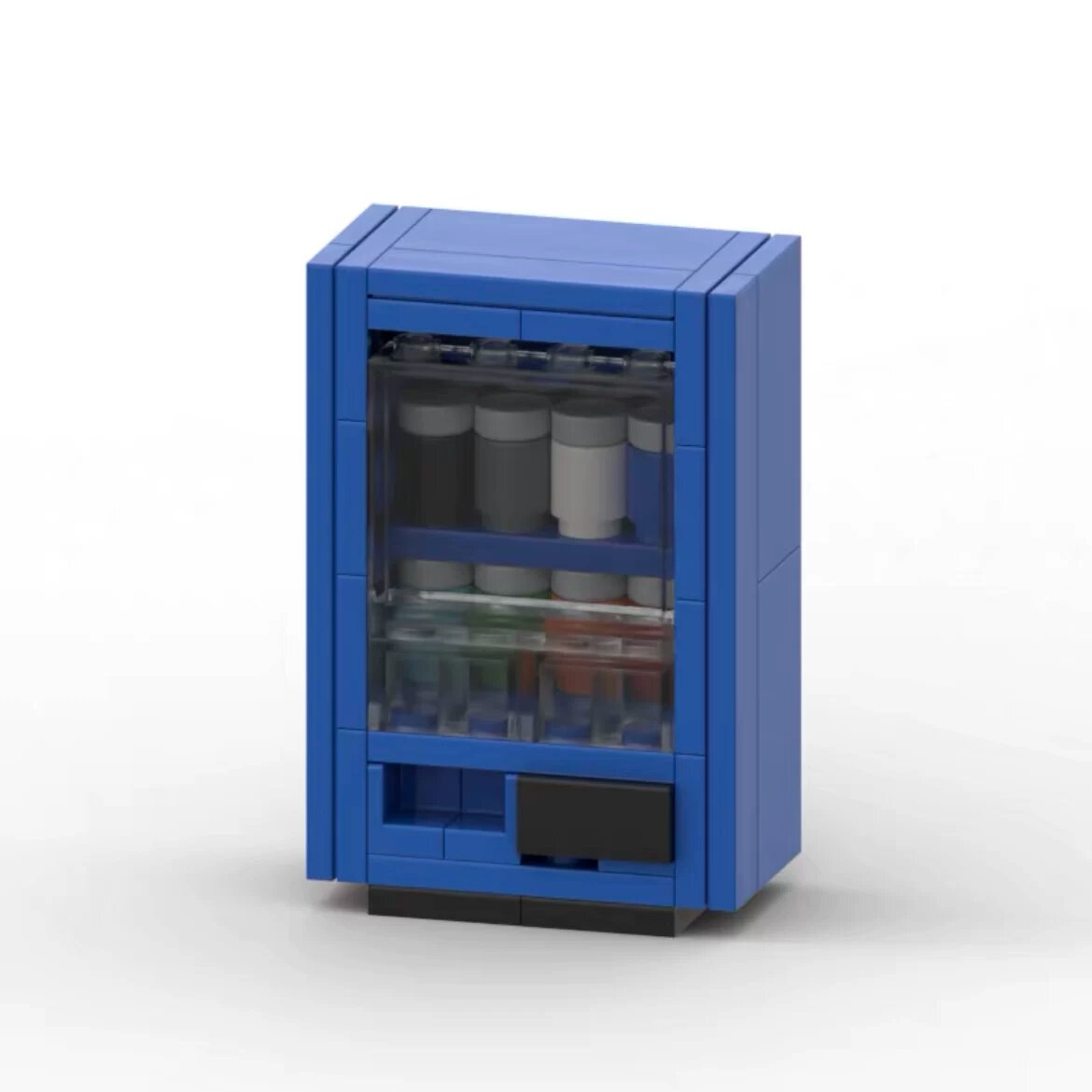 Совместимый с LEGO Автомат B синего цвета, модель для сборки, детская игрушка-набор для мальчиков