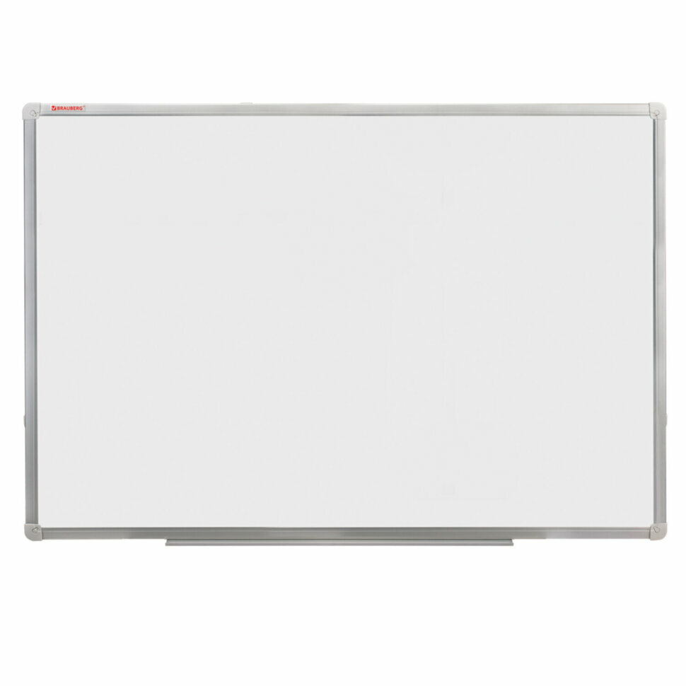 Доска магнитно-маркерная (100х150 см), алюминиевая рамка, гарантия 10 ЛЕТ, россия, BRAUBERG Стандарт, 235523, 235523