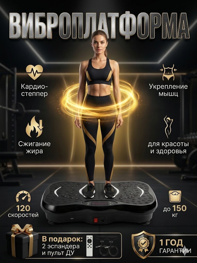 Виброплатформа для похудения, jindodo AZ-808 нагрузка 150 кг