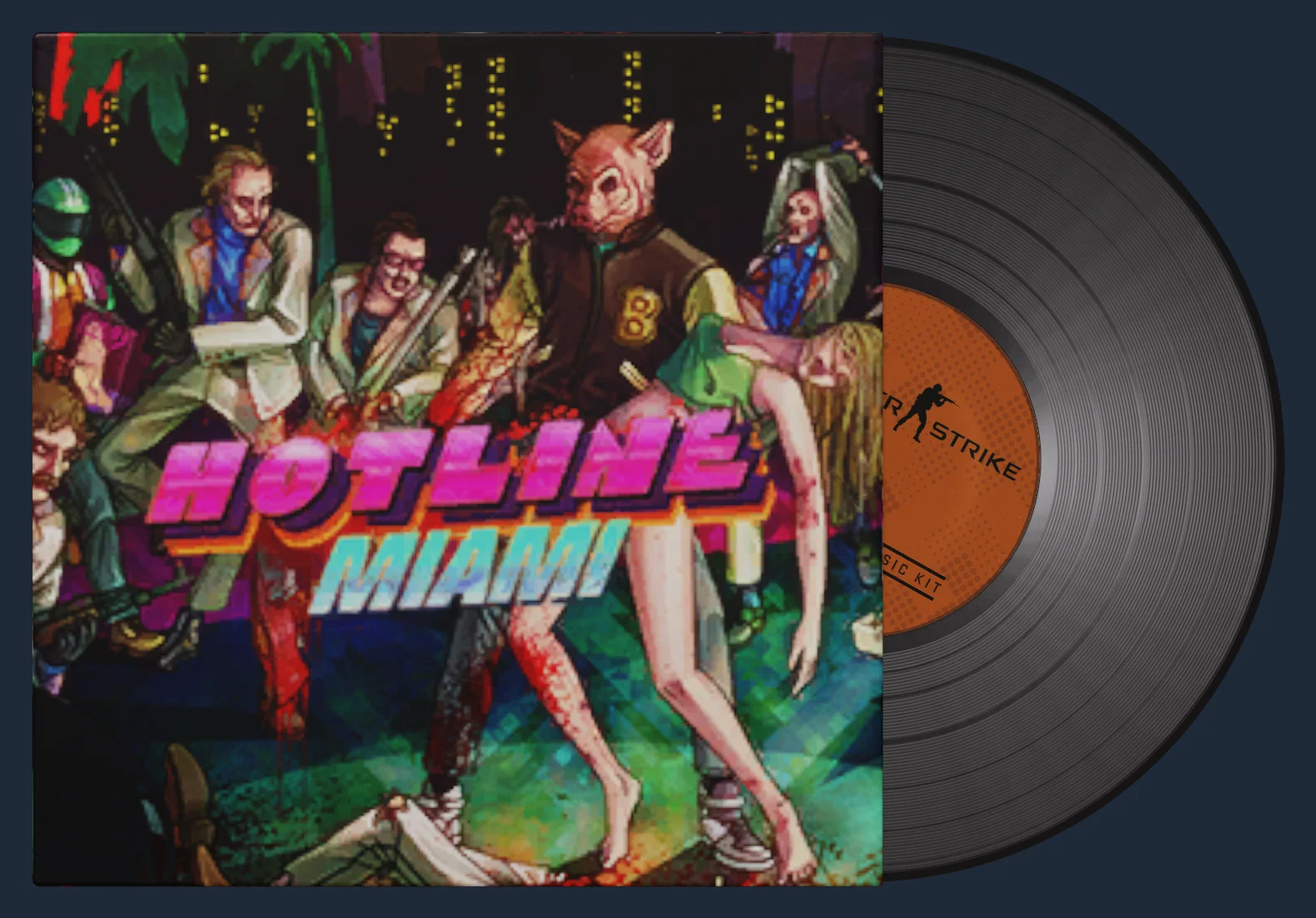 Набор музыки | Разные исполнители — Hotline Miami Скины CS2 с быстрой автовыдачей steam trade