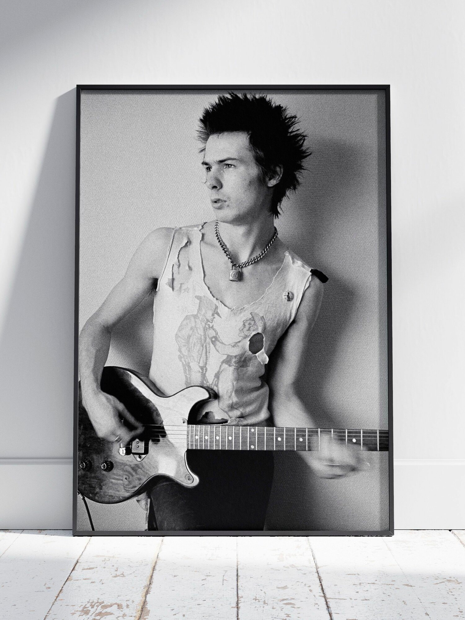 Плакат на стену для интерьера Секс Пистолс (Сид Вишес - Sid Vicious 12) - Постер по музыке и артисту формата A4 (21x30 см)