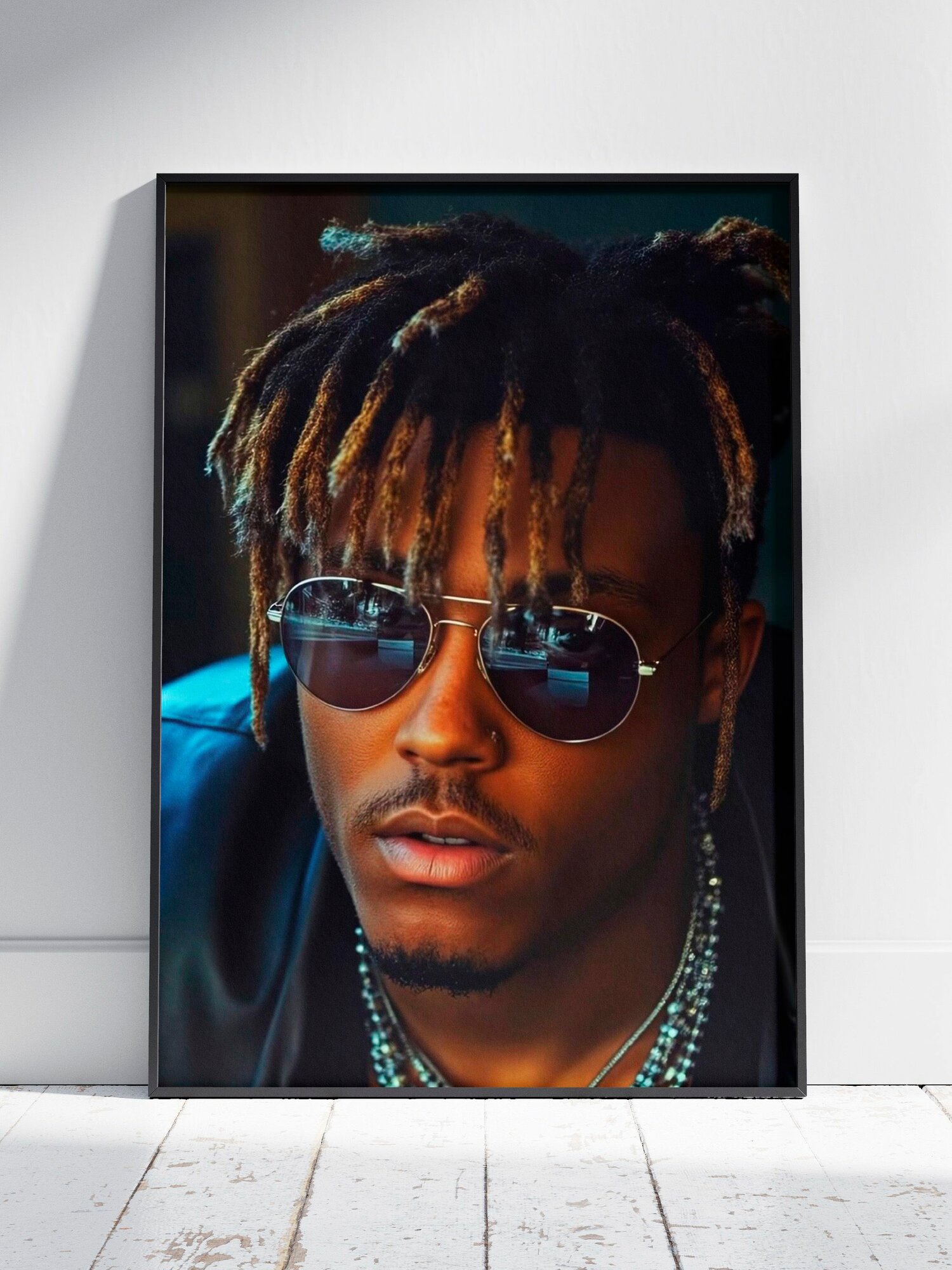Плакат на стену для интерьера Джус Ворлд (Juice WRLD 25) - Постер по музыке и артисту формата A4 (21x30 см)