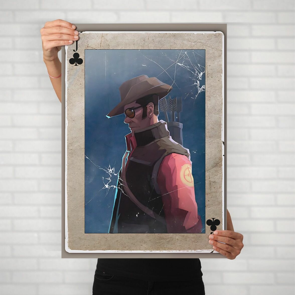 Плакат на стену для интерьера Team Fortress 2 (Снайпер 3) - Постер по игре формата А1 (60x84 см)