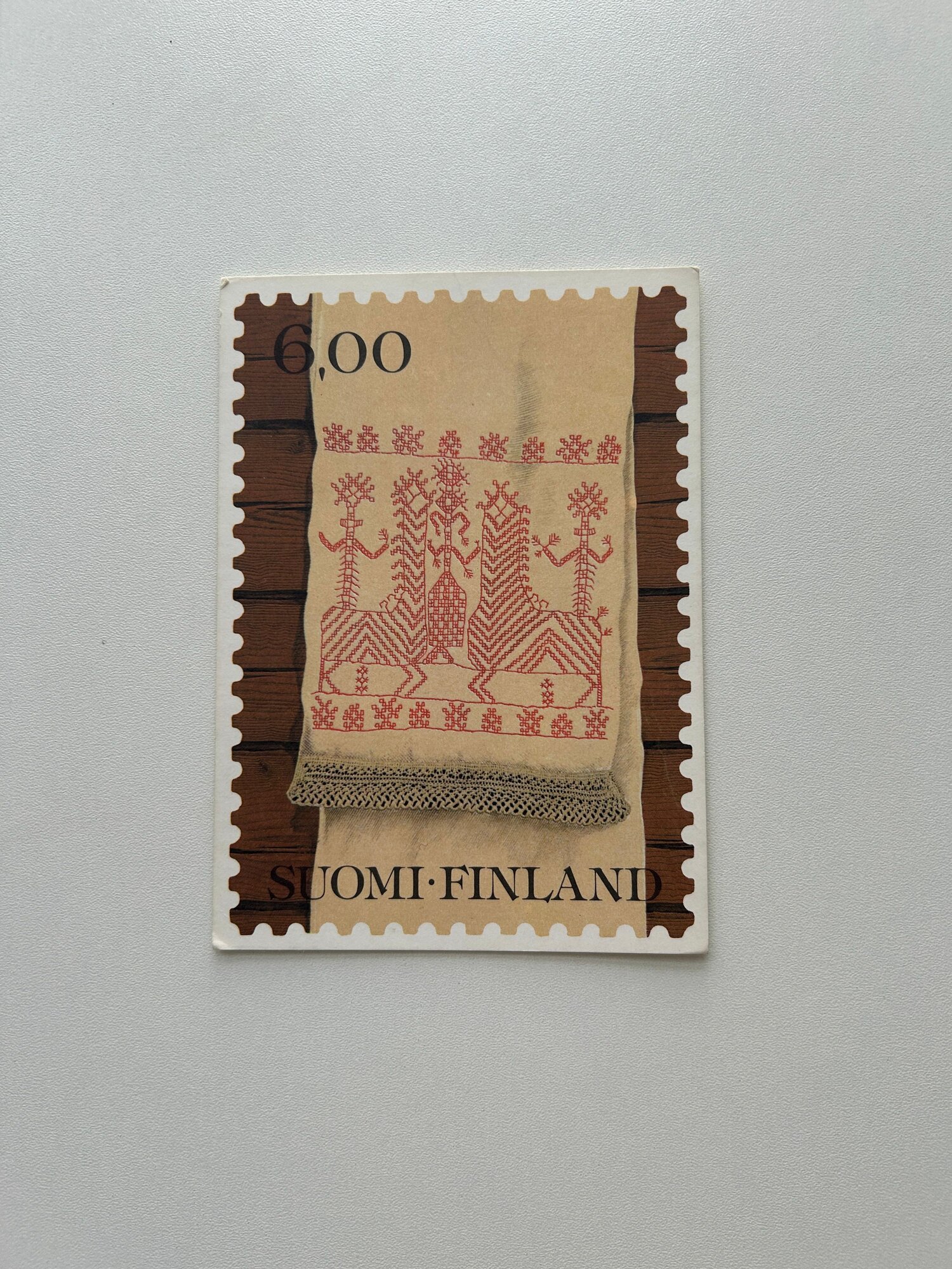 Открытка винтажная "Suomi. Finland". Издана в 1980 году