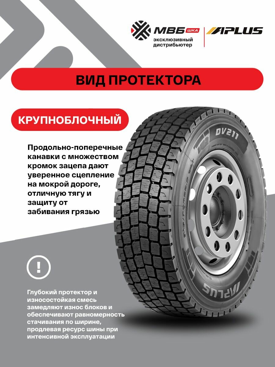 315/70R22.5 APLUS DV211 156/150L 20PR ведущая шина для грузовых автомобилей