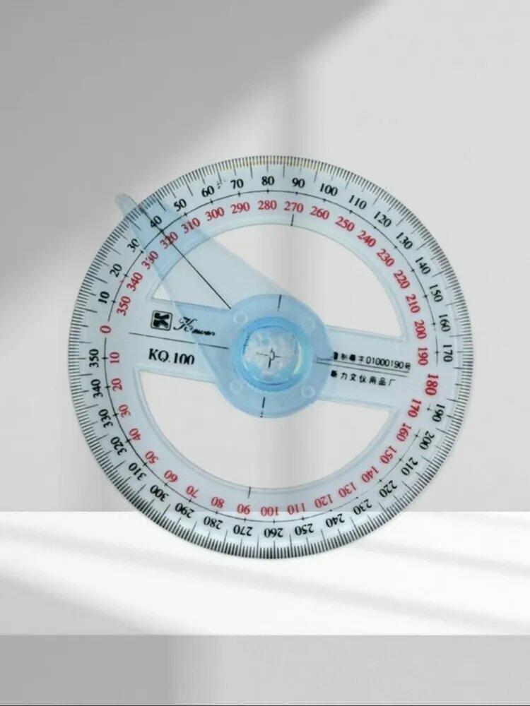 Круговой транспортир пластиковый