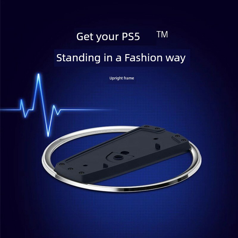 Черная подставка-кронштейн для PlayStation 5 Slim горизонтальное крепление совместимость с PS5 Slim Edition