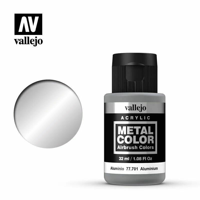 Краска Vallejo серии Metal Color - Aluminium, металлик (32 мл) 77.701