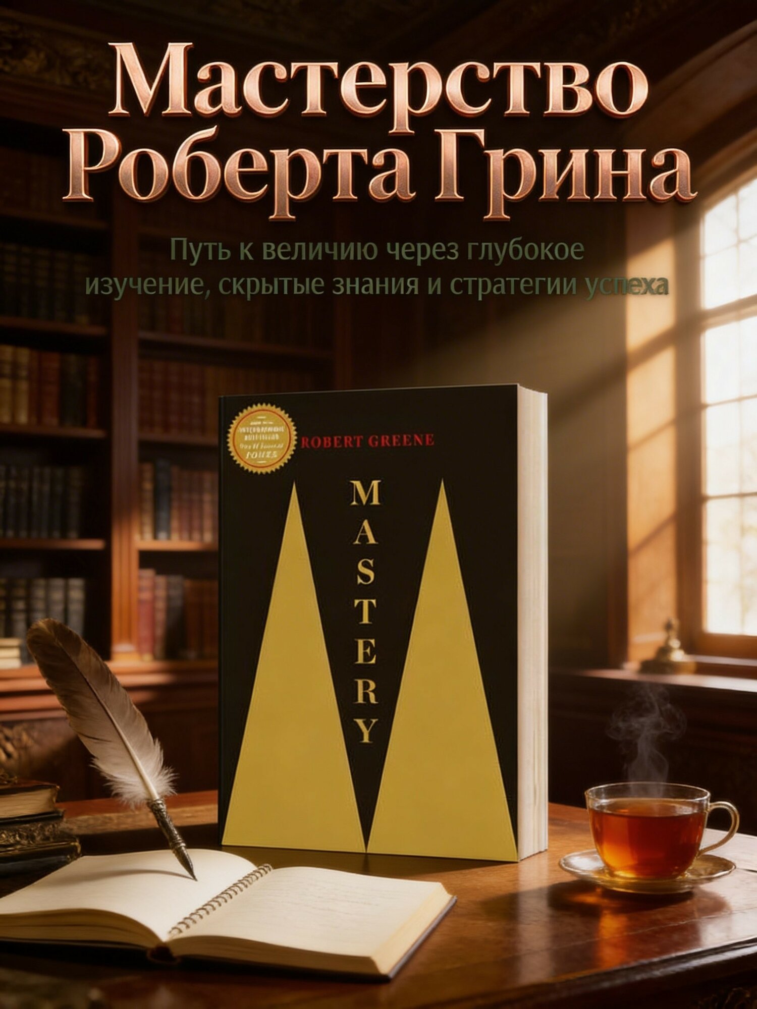 Книга Мастерство Роберт Грин, путь к величию через глубокое изучение скрытых знаний и стратегии успеха для личностного роста