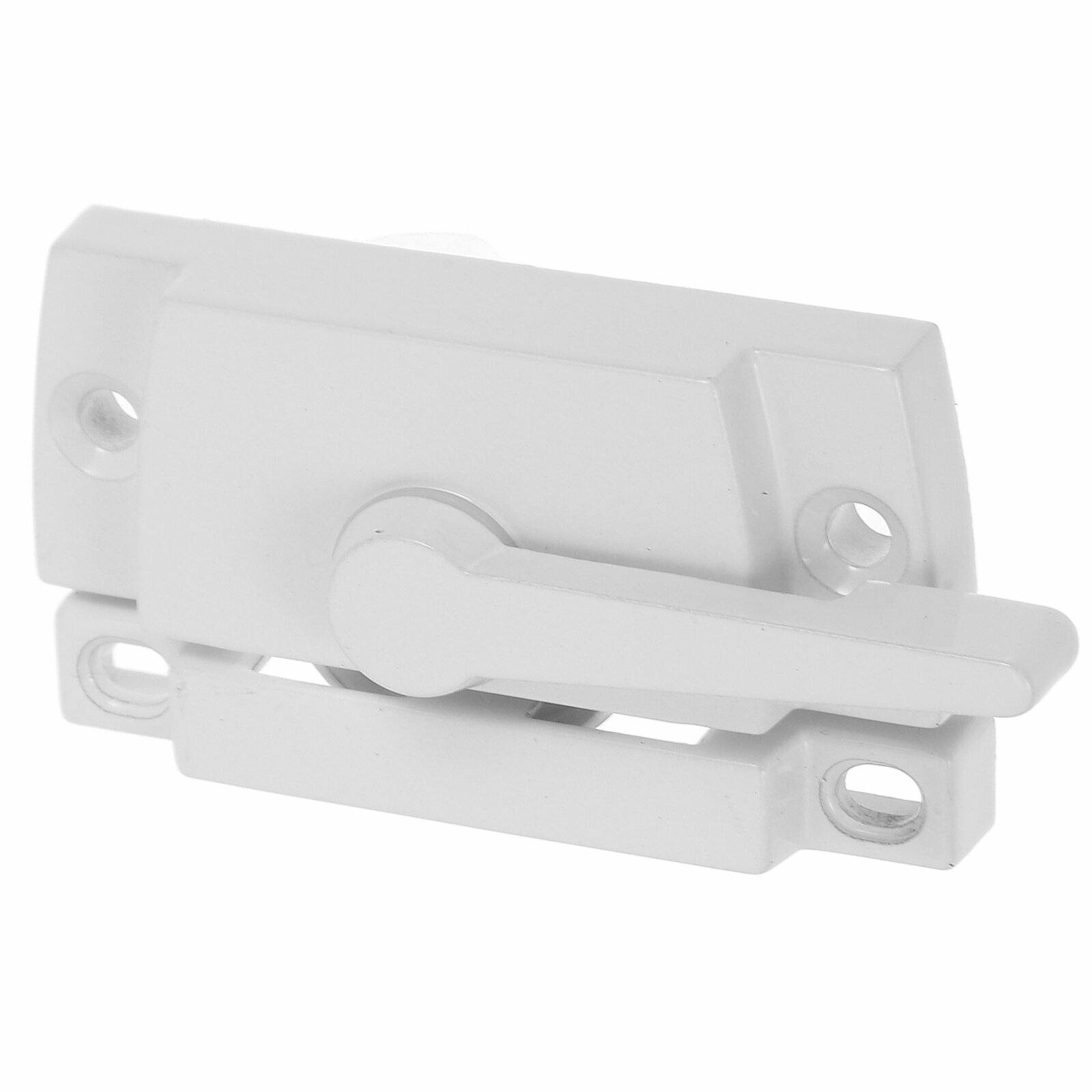 Замок-полумесяц для окон и дверей из ПВХ старого образца, защелка замка для раздвижного окна, аксессуары для замка раздвижного окна (белое центральное отверстие, правая сторона [посадочное место]).