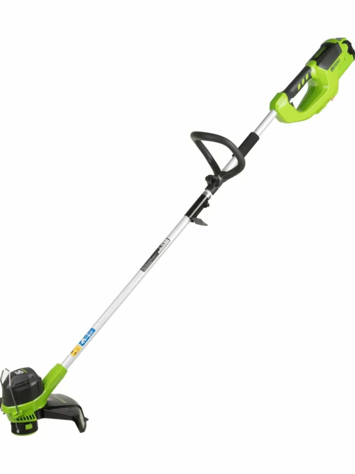 Триммер электрический GREENWORKS G40LTK2, аккумуляторный, 40В, 2Ач, с ЗУ 2101507ua