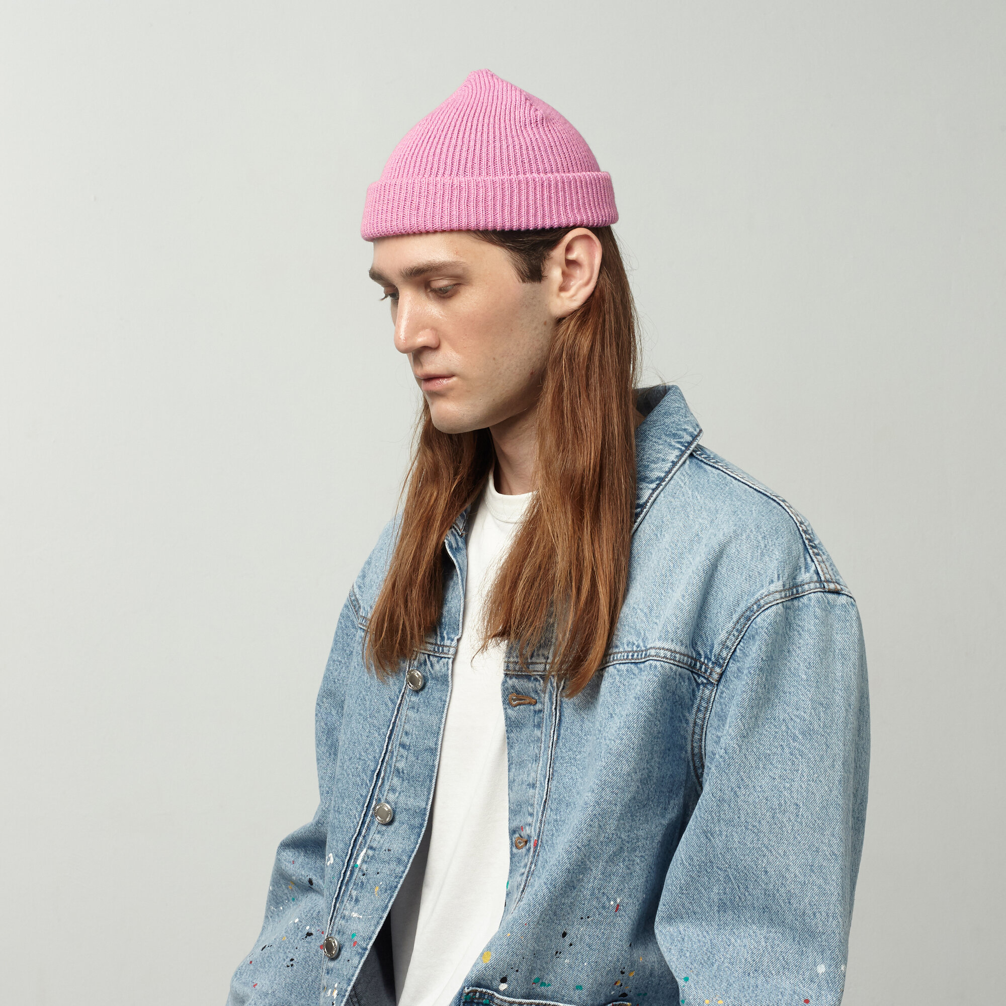 Шапка-бини Check Ya Head для мужчин и женщин, размер ONESIZE, орхидея — фото 1
