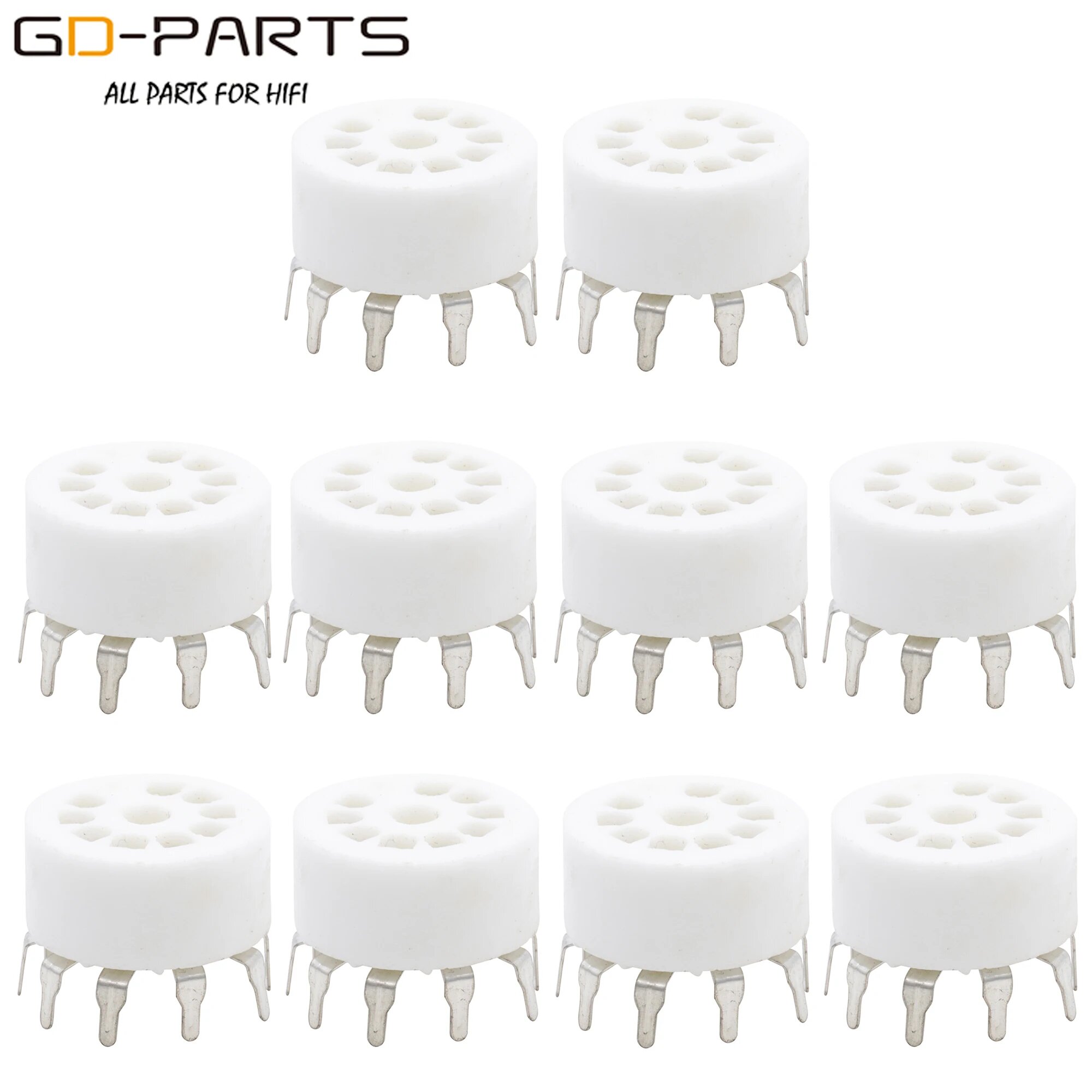 Керамические разъемы GD-PARTS GZC9-Y-3, 9-контактные, 21 мм, 10 шт
