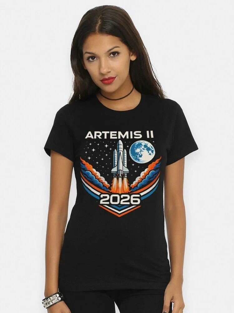Футболка Design Heroes Программа Артемида II / Artemis II NASA