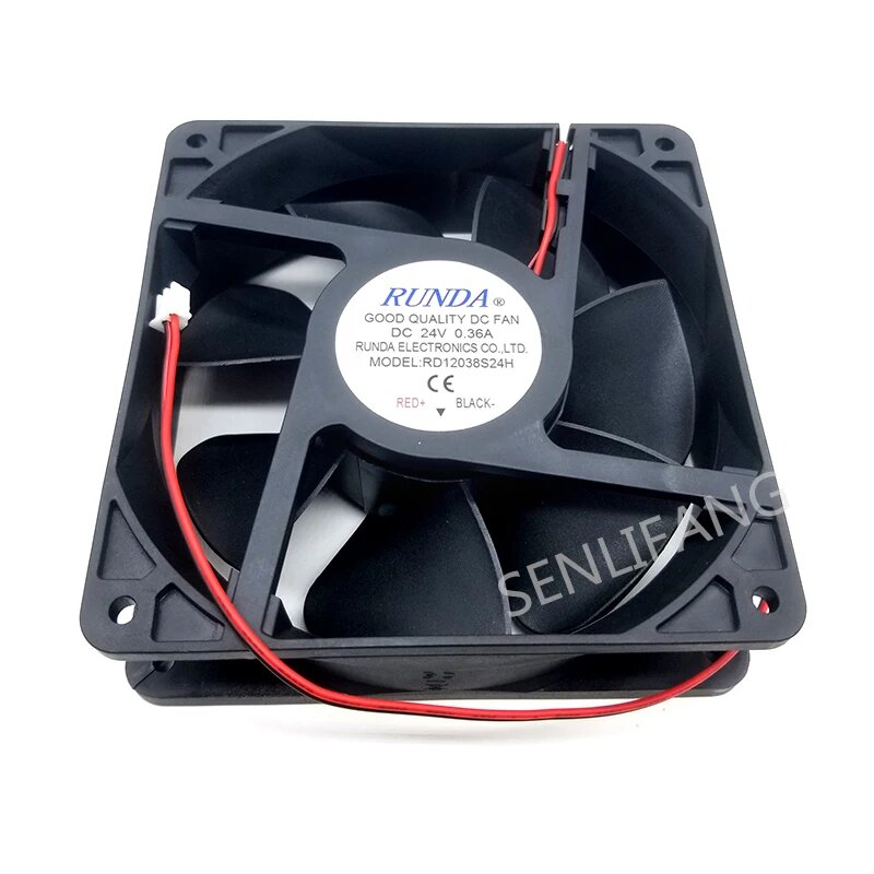 Кулер для RUNDA RD12038S24H DC24V 0.36A 2-контактный 12038 12 см