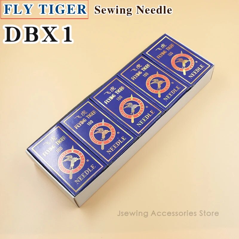 Иглы для швейных машин DBX1 Fly Tiger, Size 8 - 60, 100 шт