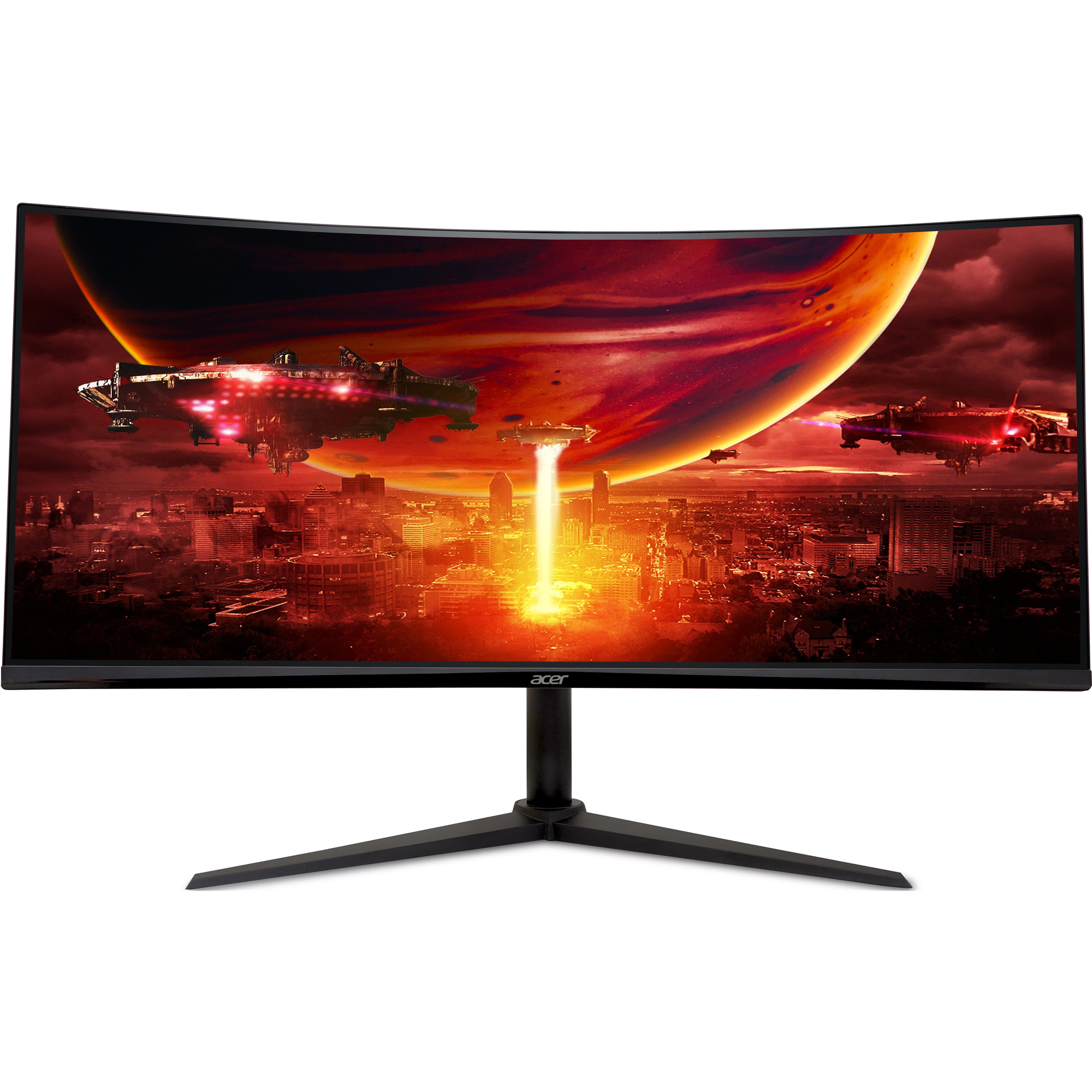 Монитор Acer 34' ED340CURW0biip 1500R, 21:9, VA, UWQHD, 1/5ms, 250cd, 240Hz, HDMI, DP UM. CE0CD.001