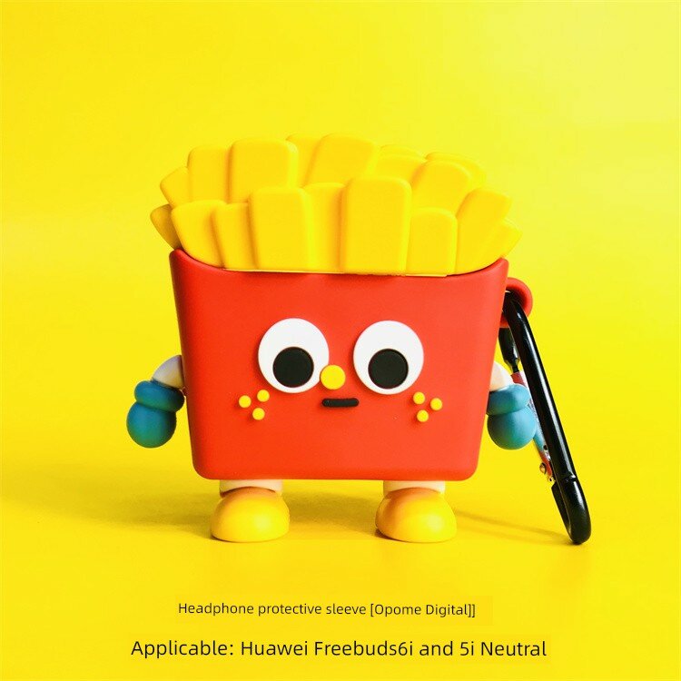 Силиконовый чехол для беспроводных наушников Huawei FreeBuds 6i с дизайном Мальчик с картошкой - защитный чехол
