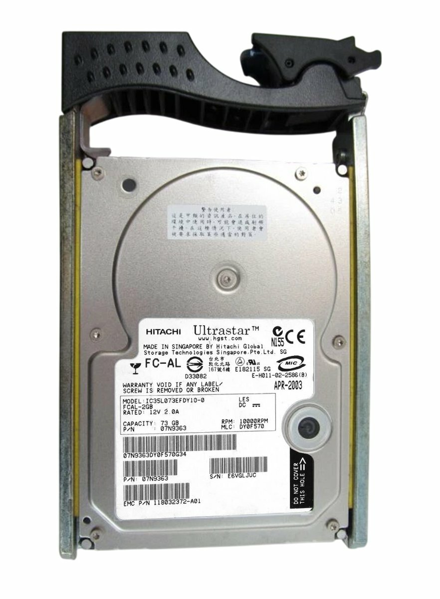 EMC 73,3Gb 10000 Fibre Channel 3.5" HDD 118032372-A01