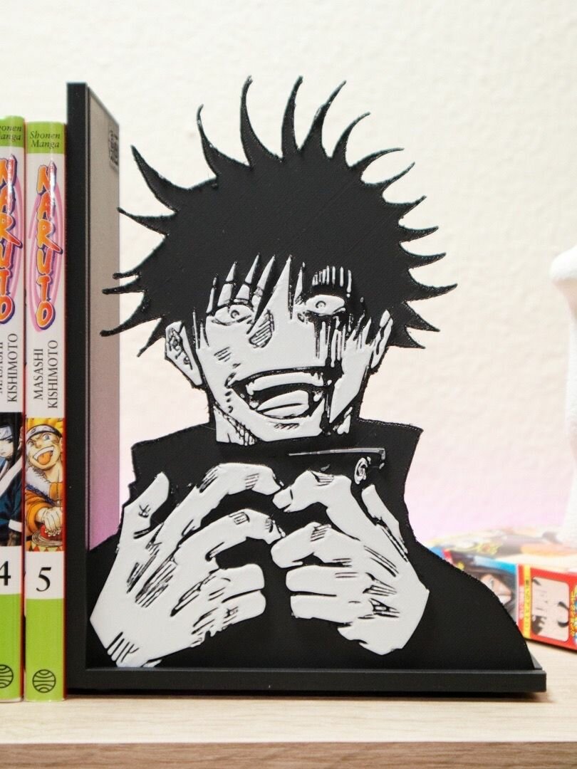 Статуэтка фрейм Мегуми Фушигуро из аниме и манги Магическая битва Bookend of Megumi Fushiguro Jujutsu Kaisen 2д статуэтка