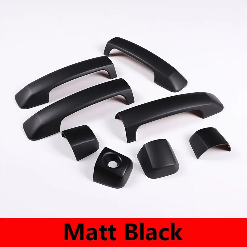 Накладки на дверные ручки Matt Black для Toyota Tundra Sequoia