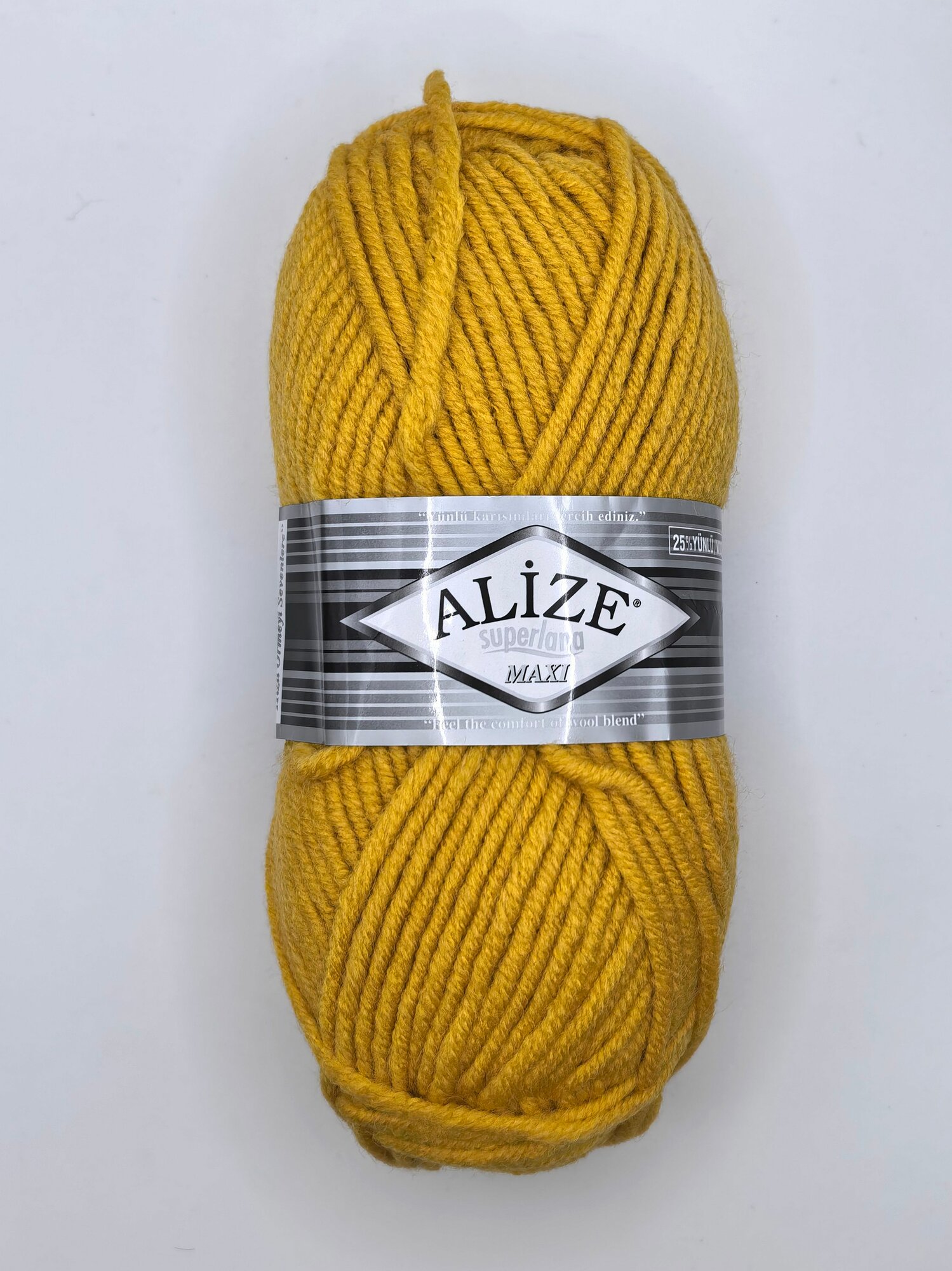 Пряжа Alize Superlana Maxi (Суперлана Макси) 1 моток 75% акрил, 25% шерсть 100г 100м а