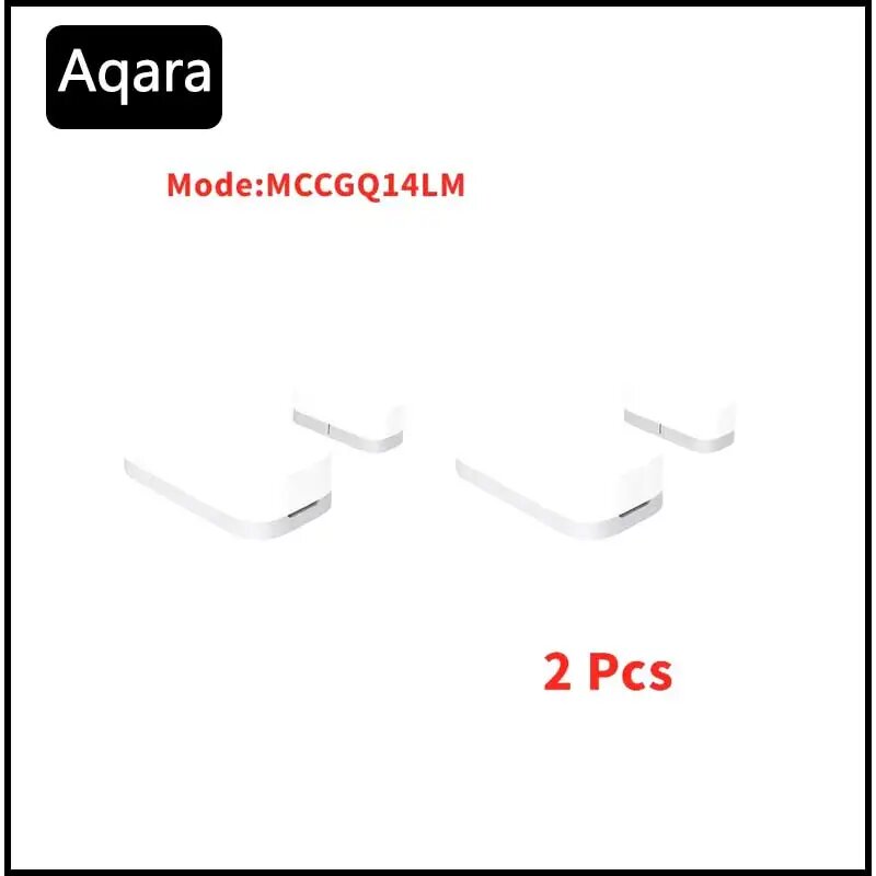 Датчик двери/окна Aqara E1 ZigBee 3.0 MCCGQ14LM с дистанционным управлением через приложение для умного дома, совместимый с приложениями Xiaomi Mijia и Apple HomeKit — 2 штуки датчика двери E1