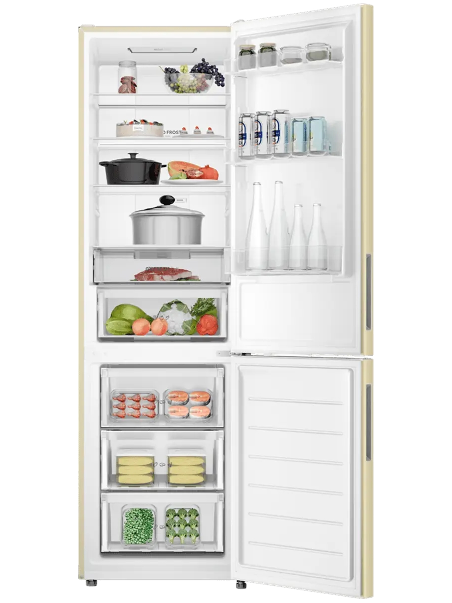 Холодильник Haier CEF538CCG двухкамерн. общий объем 368л бежевый (BJ0XREE00RU)