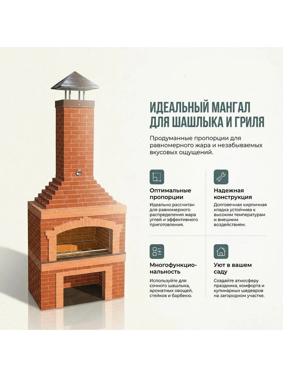Проект мангала с шириной портала 103 см дополнительно порядовка мангала 75см бонусом вкомплекте